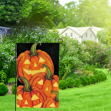 Halloween Fan Flag Bunting Outdoor Flag for Outdoor Yard Fence Hanging ...