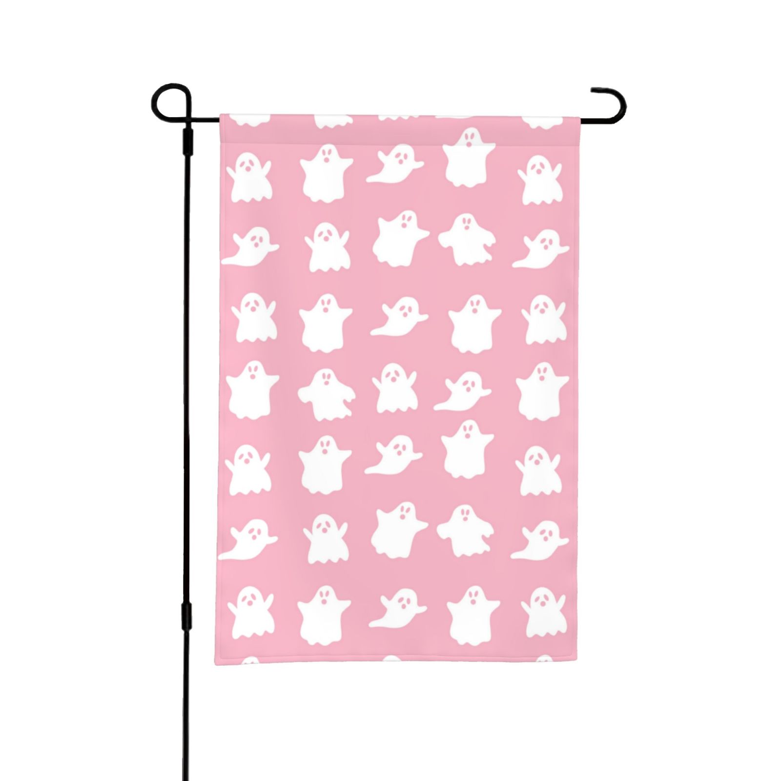 Halloween Garden Flags 12x18 - ghost pattern 4 Double Sided Fall Garden ...