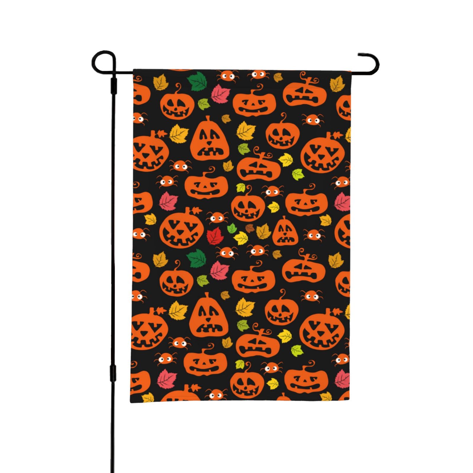 Halloween Garden Flags 12x18 - halloween spiders pumpkins Double Sided ...