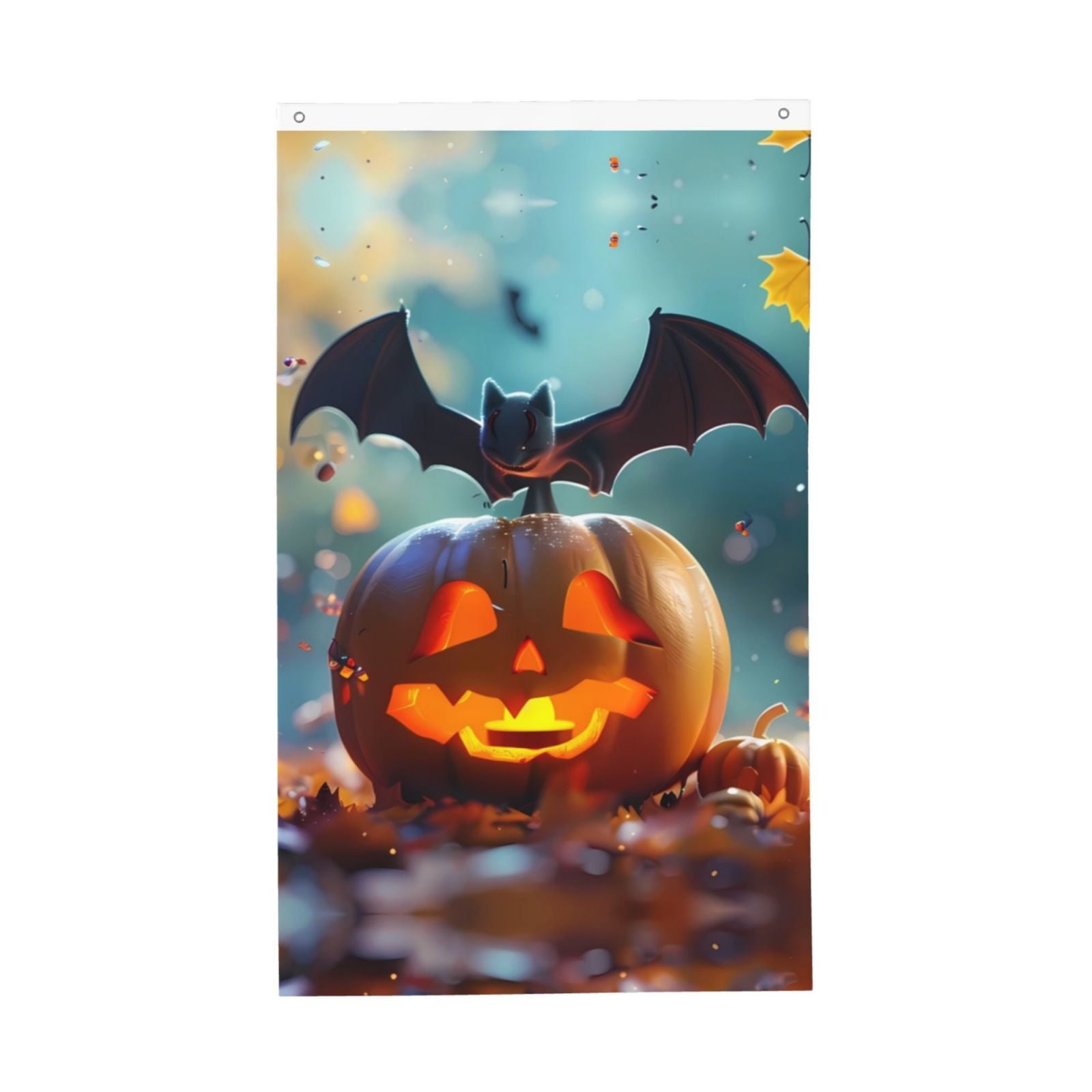 Halloween Garden Flags - Halloween Bat Pumpkin Autumn Double Sided ...