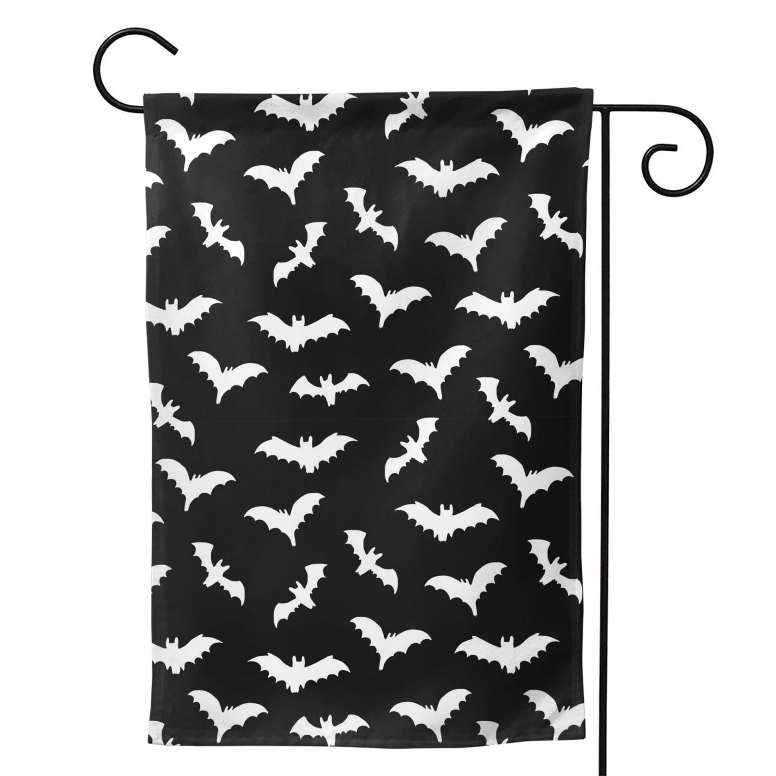 Halloween Garden Flags - Bat halloween doodle cool black Double Sided ...