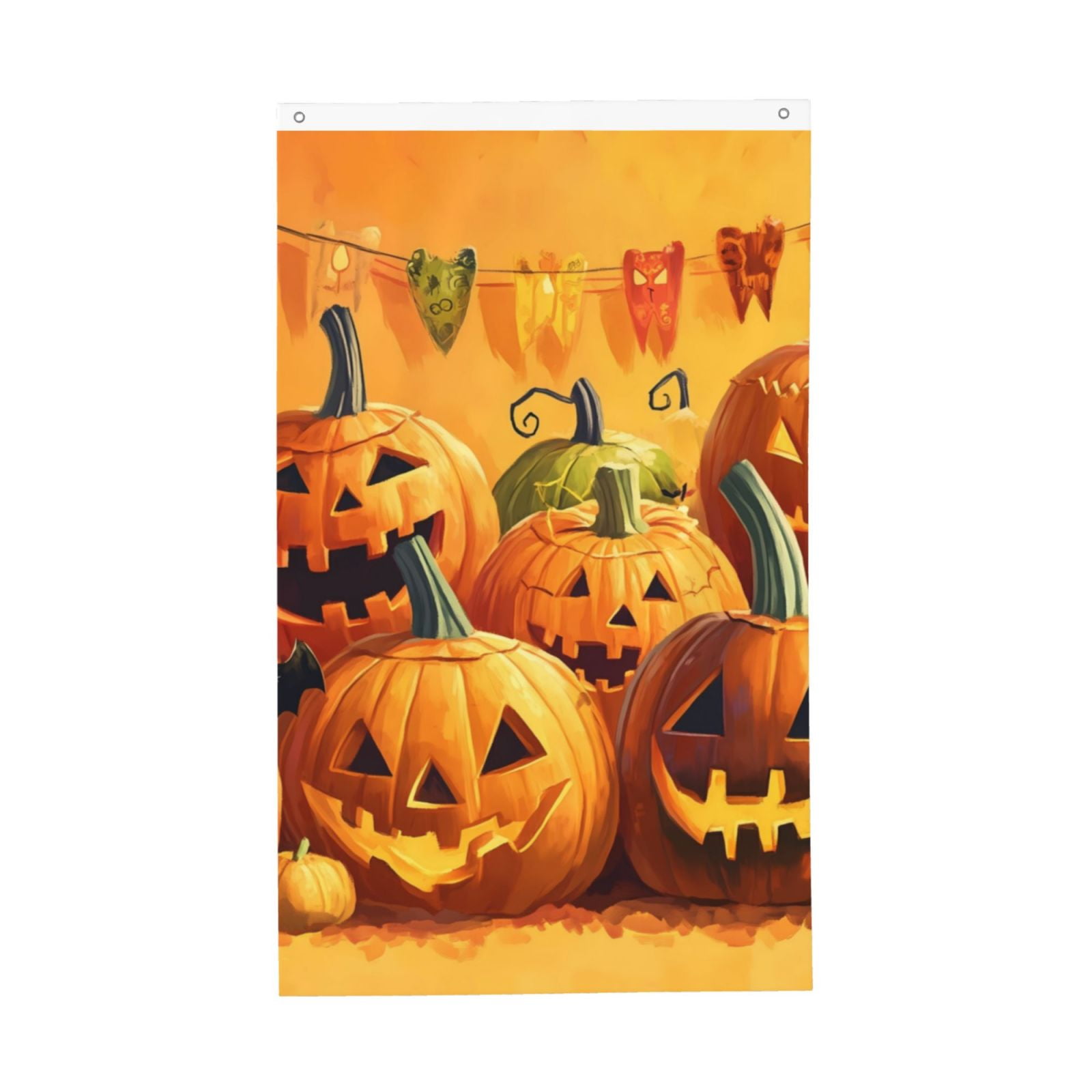 Halloween Garden Flags - Halloween Cute Pumpkin (4) Double Sided 3x5FT ...