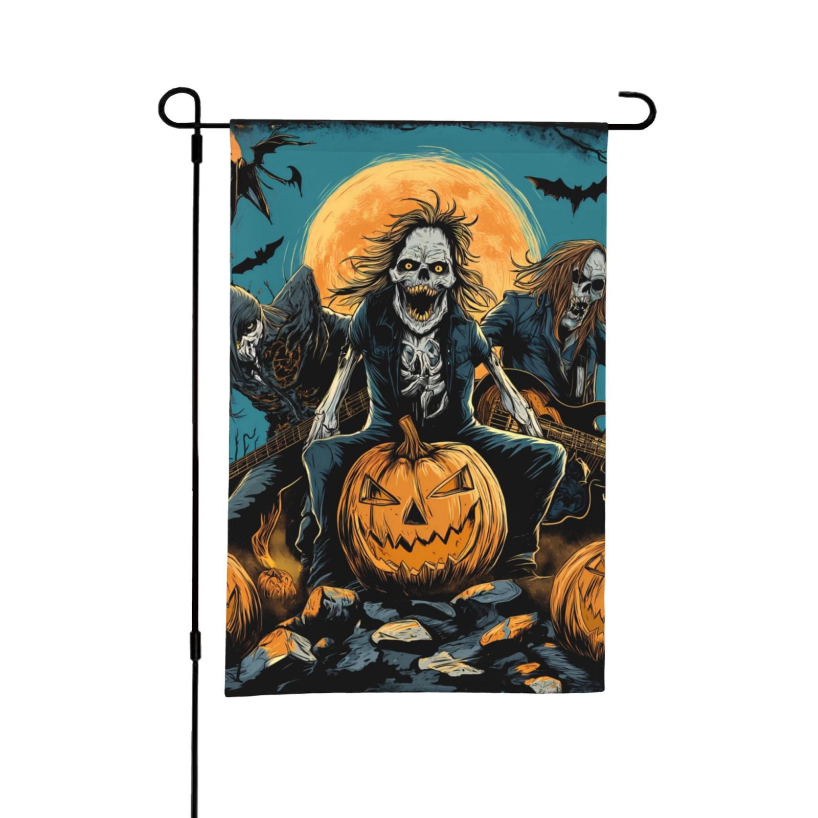 Halloween Garden Flags for Outside 12x18In - Halloween Pumpkin Rock ...