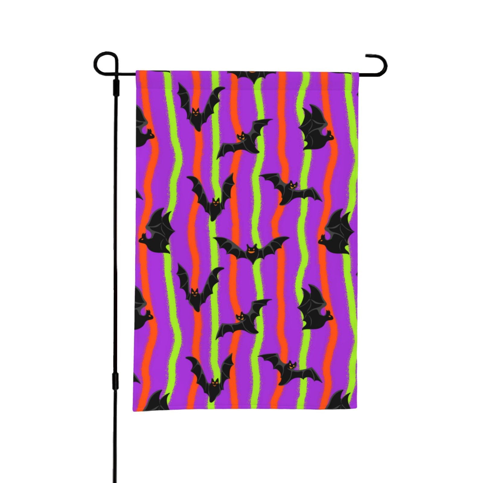 Halloween Garden Flags for Outside 12x18In - halloween bats Pattern ...