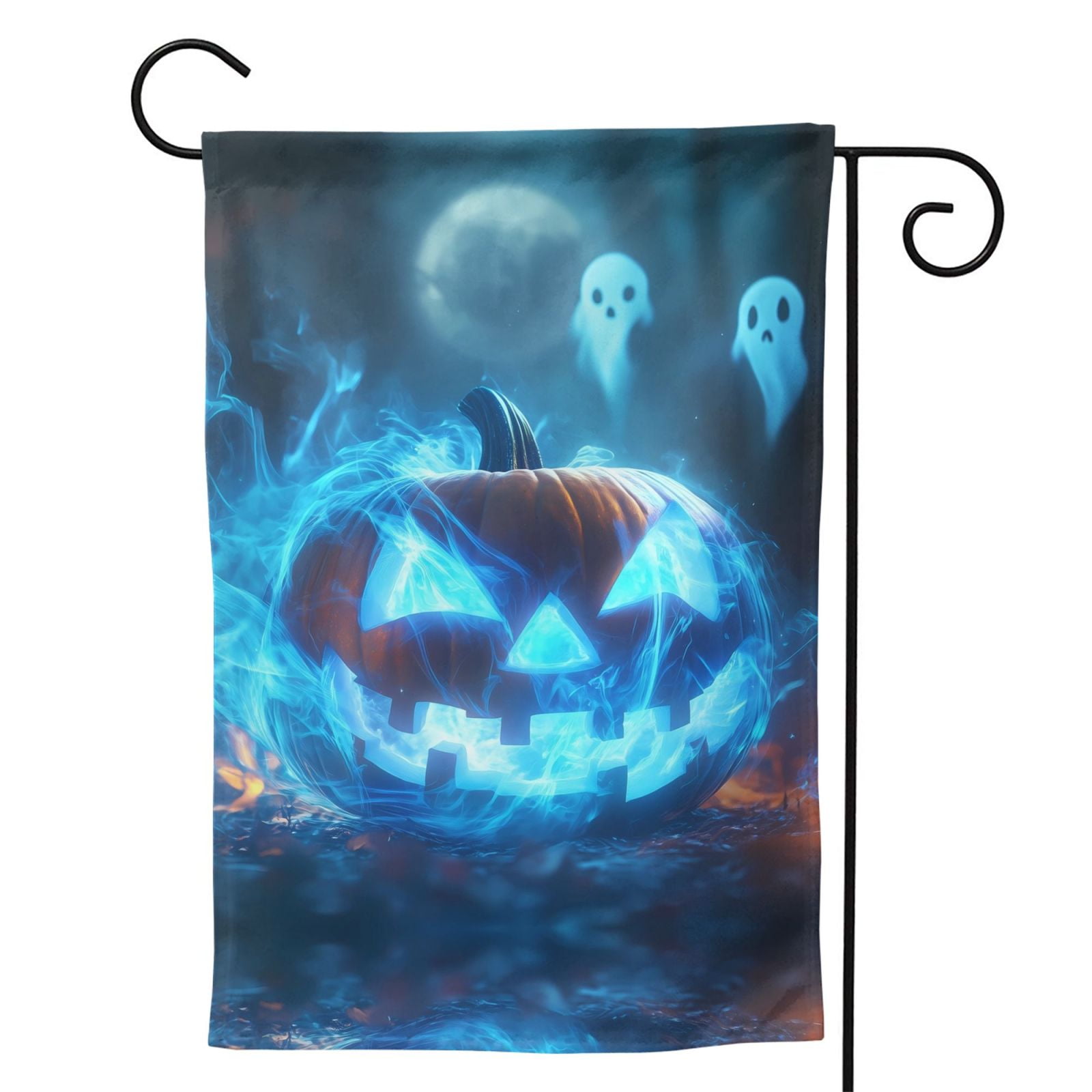 Halloween Garden Flags for Outside 28x40In - Halloween Blue Flame ...