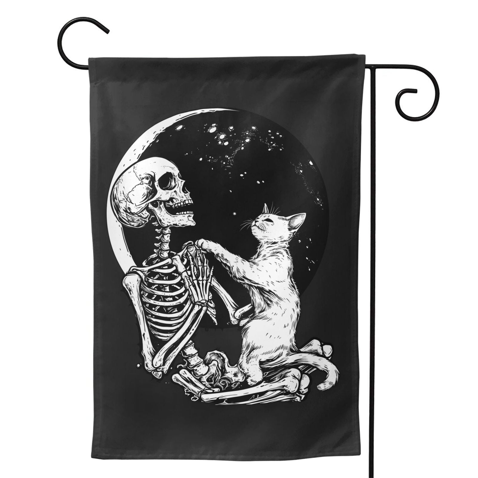 Halloween Garden Flags for Outside 28x40In - Halloween Vintage Skeleton ...