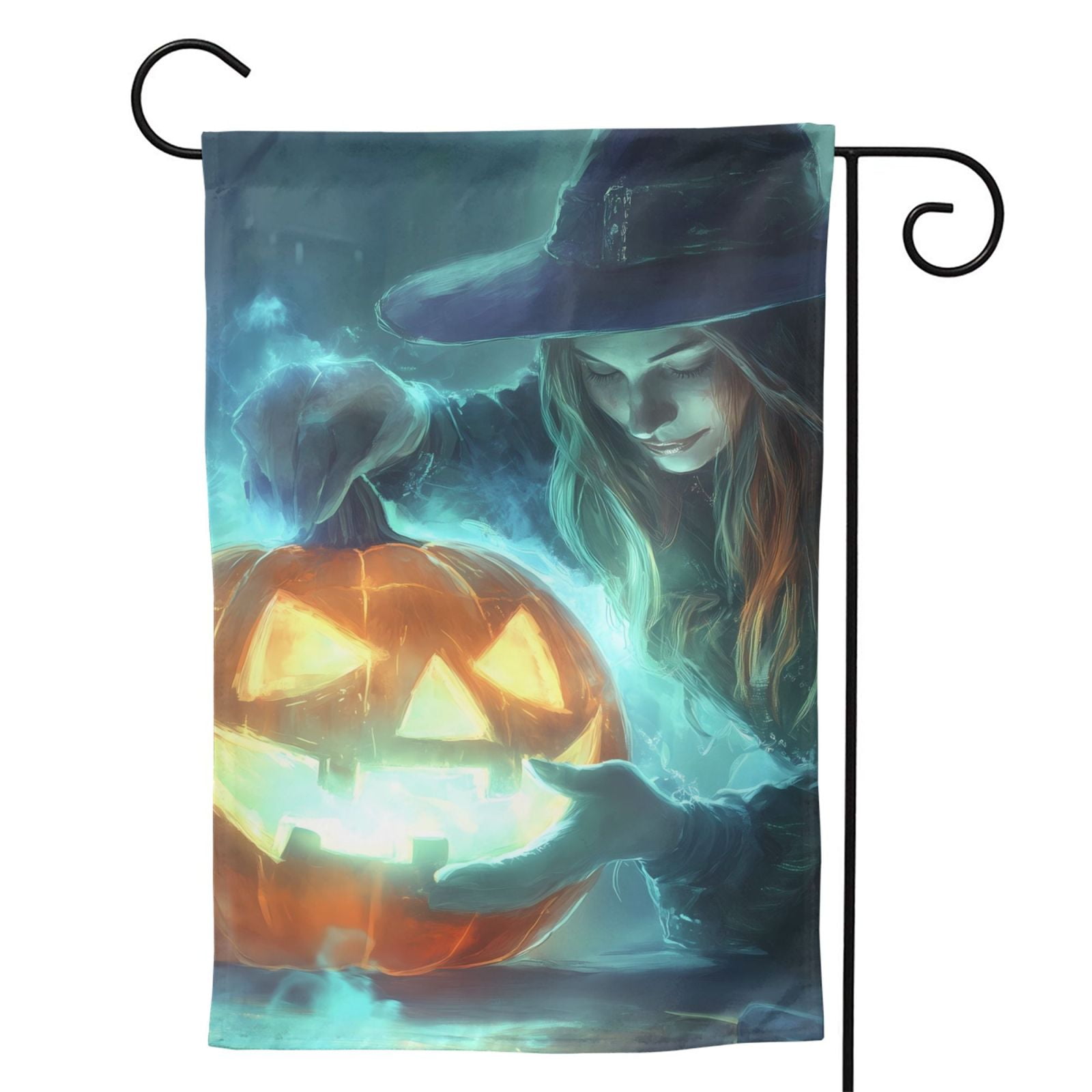 Halloween Garden Flags for Outside 28x40In - Halloween Witch Mysterious ...