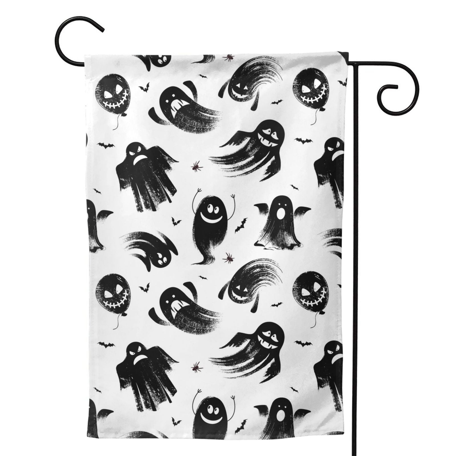Halloween Garden Flags for Outside 28x40In - funny ghost Patterns ...