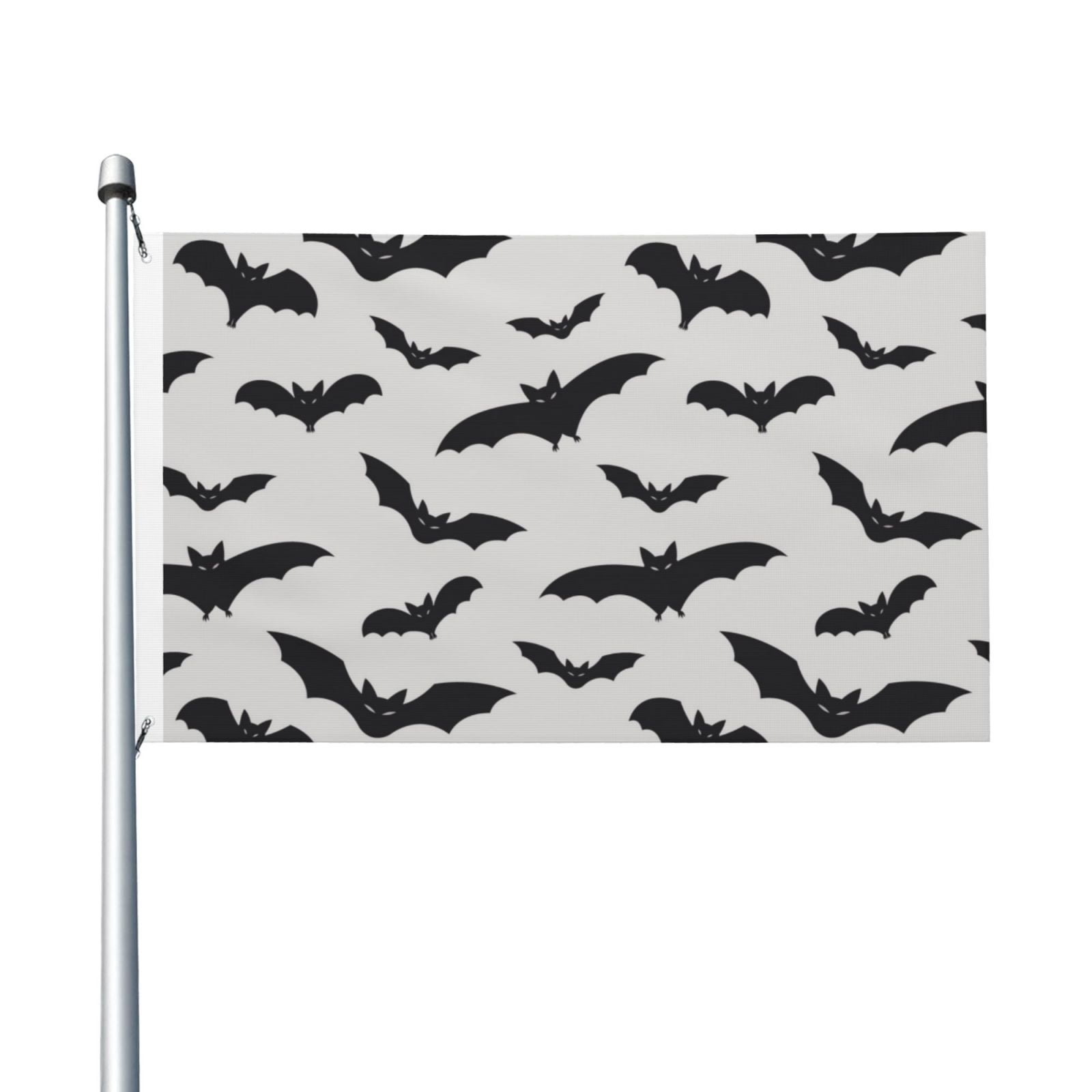 Halloween Garden Flags - Halloween bats grey cool print Double Sided ...
