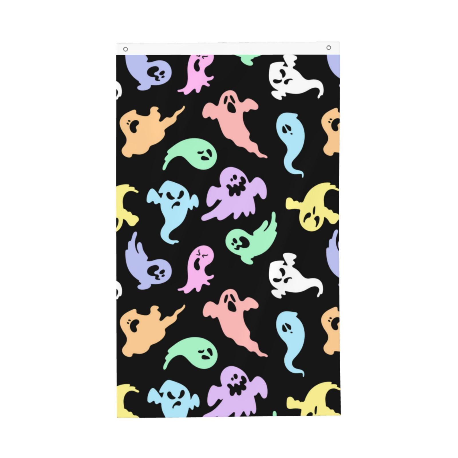 Halloween Garden Flags - colorful halloween ghost Double Sided 3x5FT ...