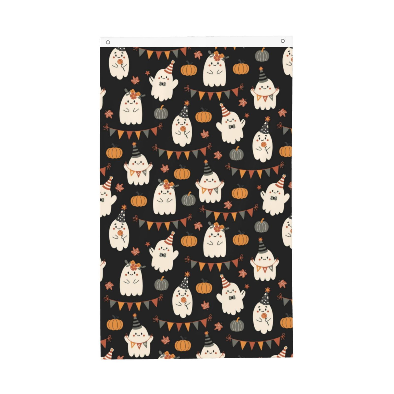 Halloween Garden Flags - cute cartoon ghost halloween Double Sided ...