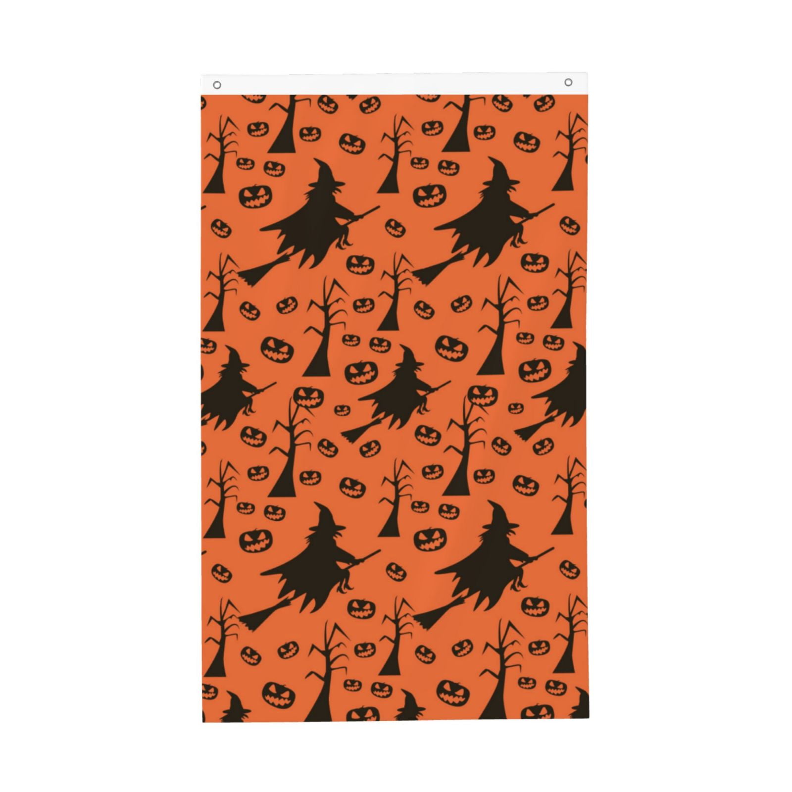 Halloween Garden Flags - halloween witch print Double Sided 3x5FT Fall ...