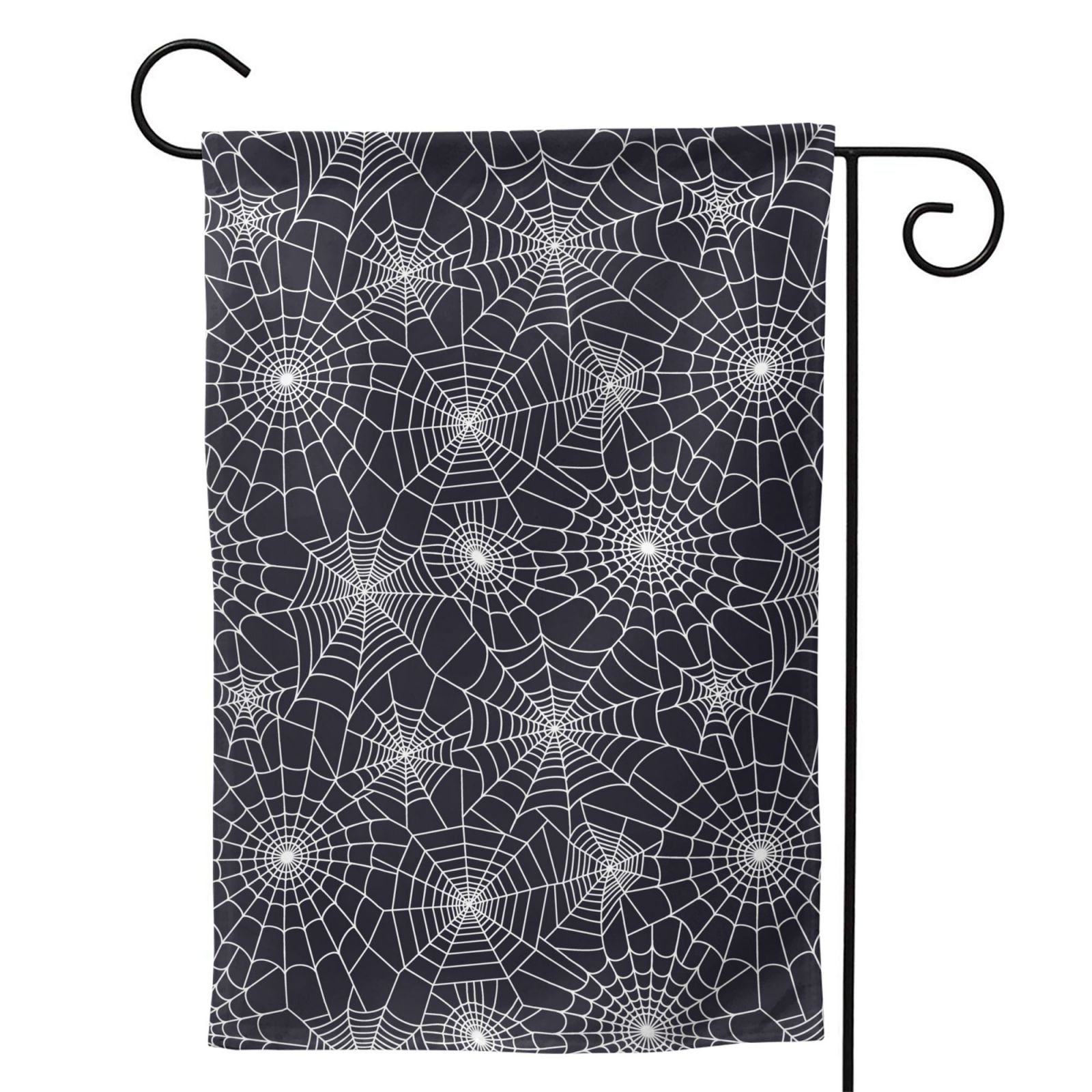 Halloween Garden Flags - Halloween spiderweb cobweb Double Sided 28x40 Inch Fall Garden Flags ...