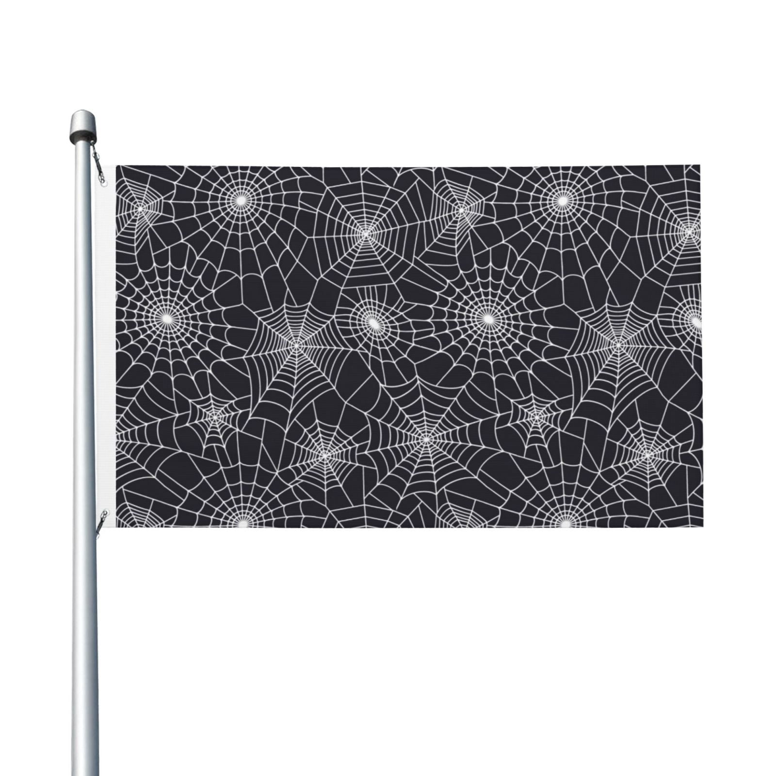 Halloween Garden Flags - Halloween spiderweb cobweb Double Sided 3x5FT ...