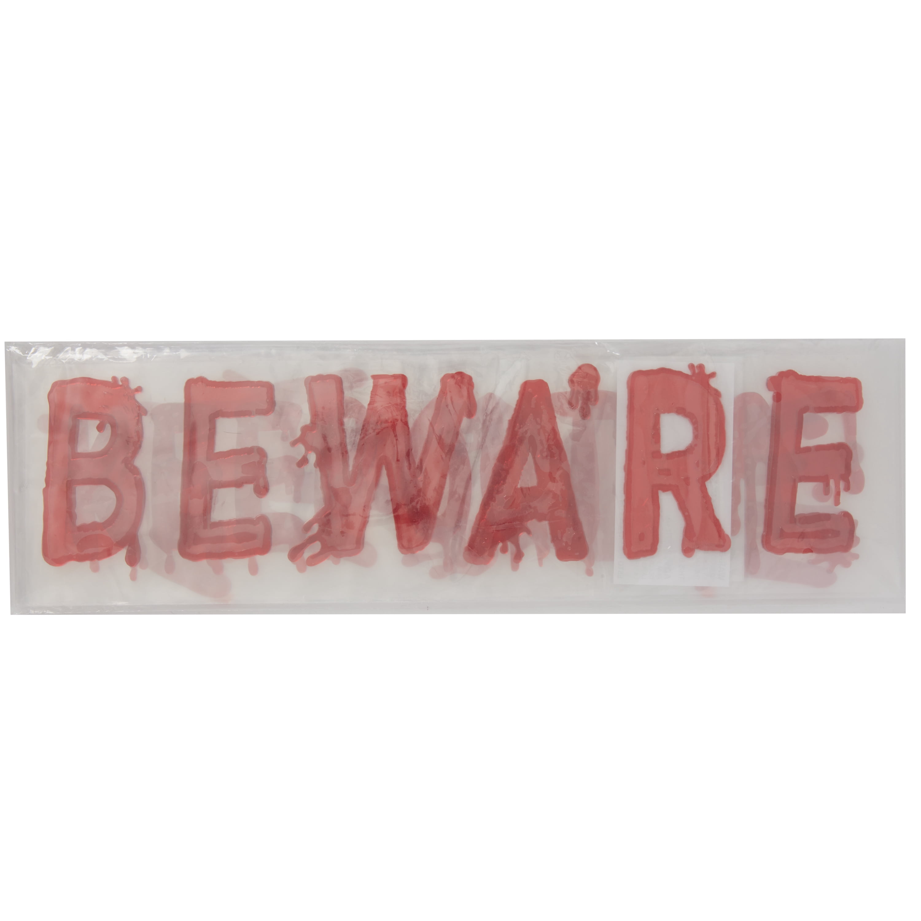 Halloween Gel Clings, Beware, 3 Count, by Way To Celebrate - Walmart ...