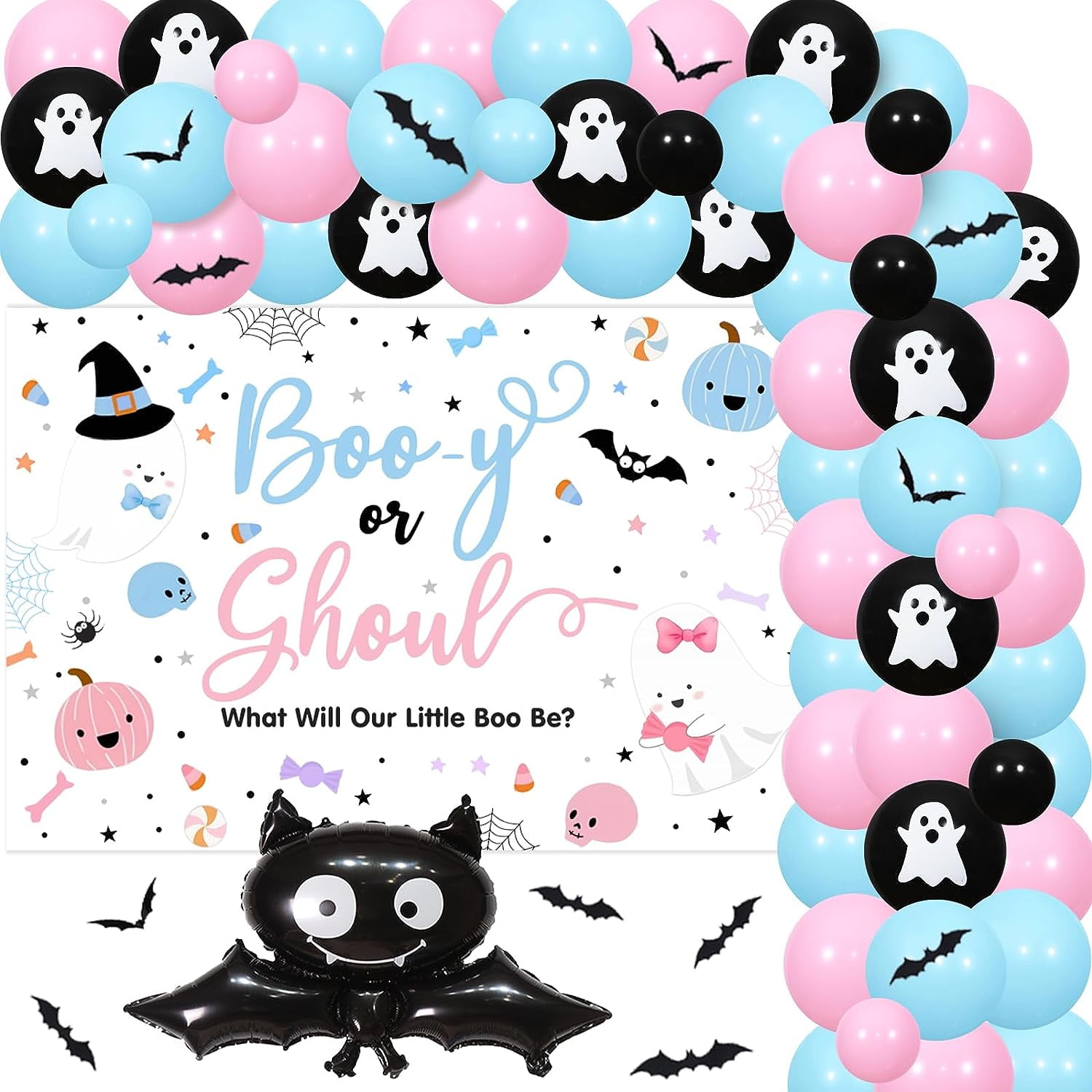 Halloween Gender Reveal Decorations, Boo-y or Ghoul Gender Reveal ...