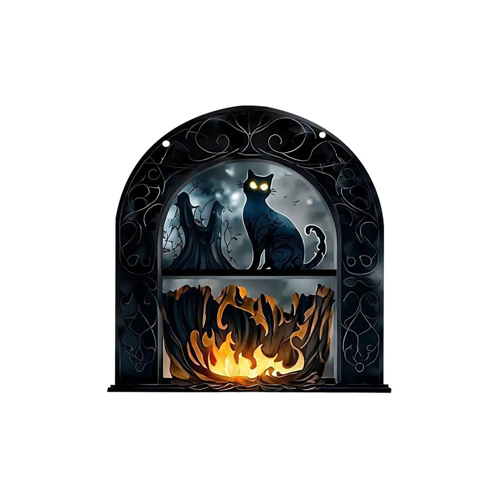 Halloween Ghost Acrylic Hanging Ornament, Transparent Floating Ghost ...