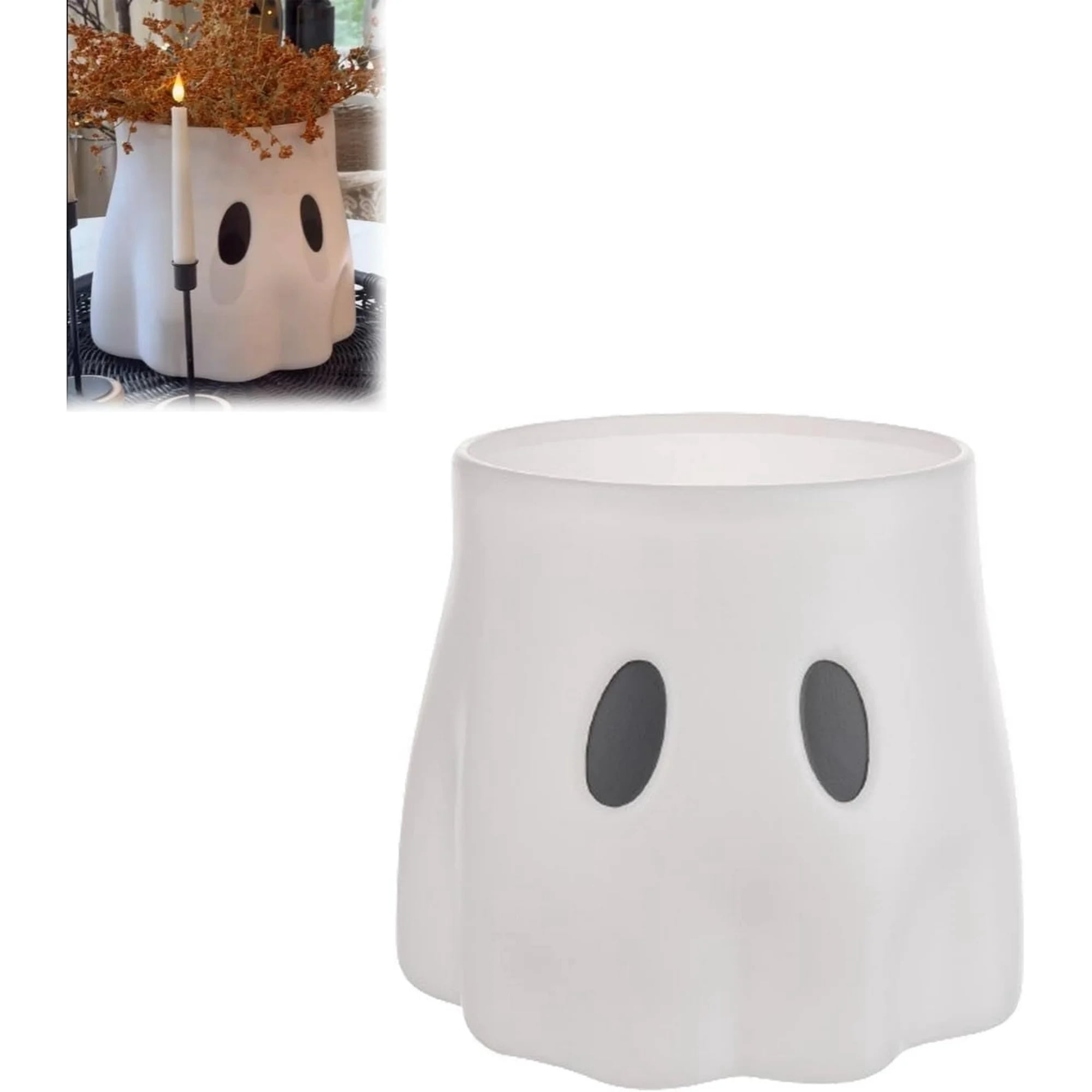 Halloween Ghost Bucket, 2025 Cutest Ghost Planter, Ghost Vase Fern ...