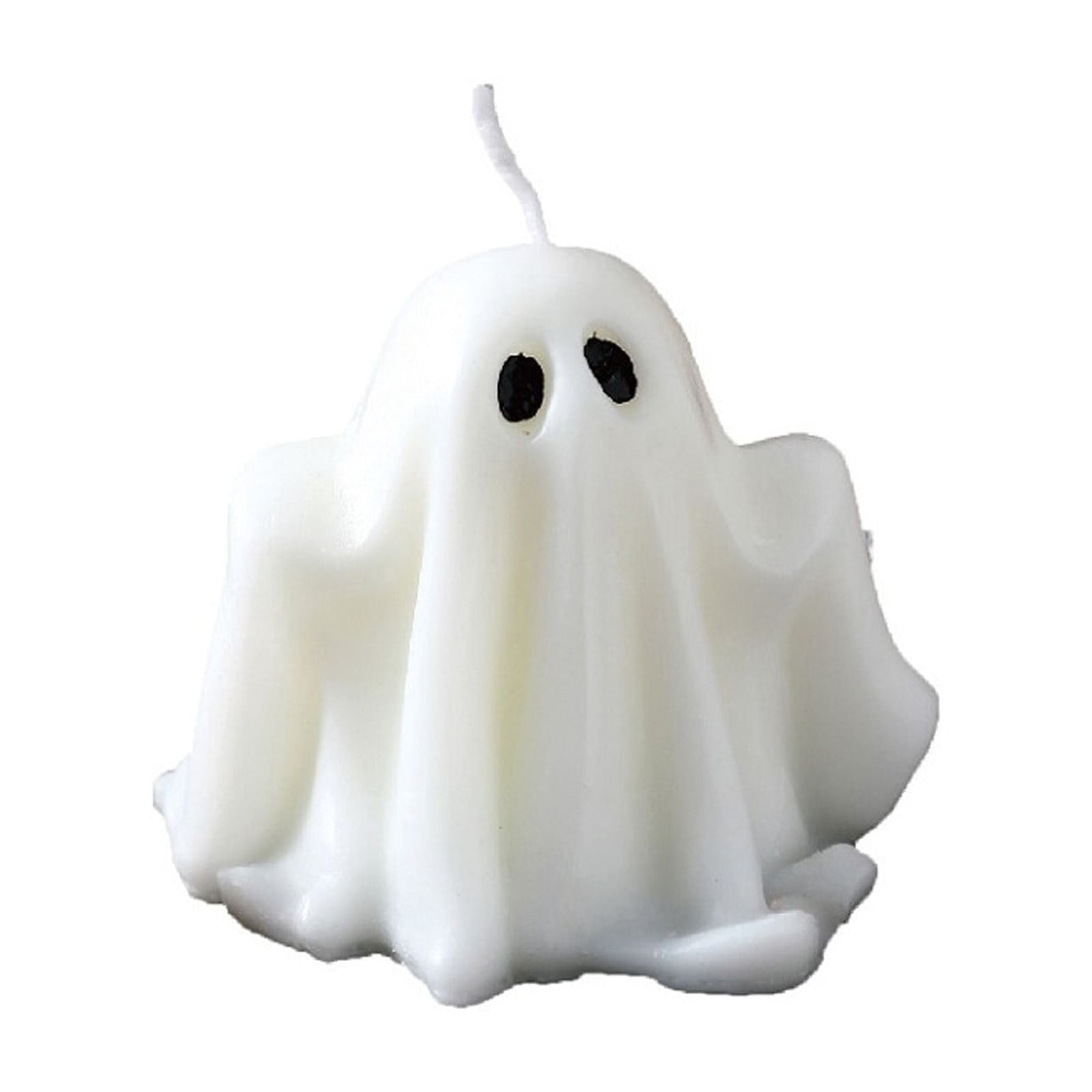 Halloween Ghost Candle, Cute White Decorative Candle for Halloween ...