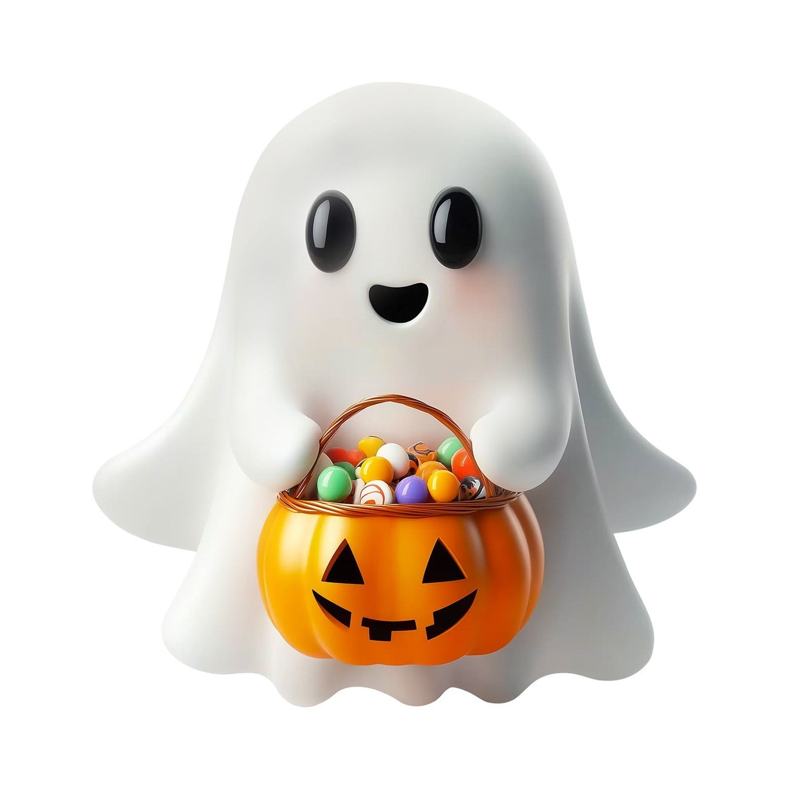 Halloween Ghost Candy Bowl Holder – Cute Decorative Ghost Figurine with ...