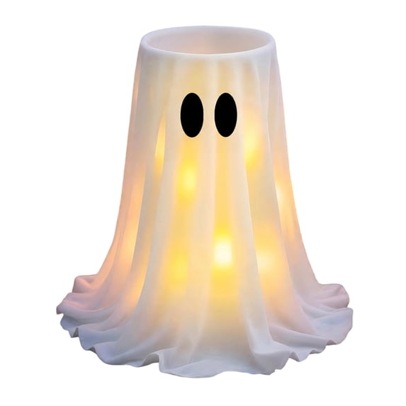 Halloween Ghost Candy Holder, Lighted Expandable, with 1 Telescoping ...