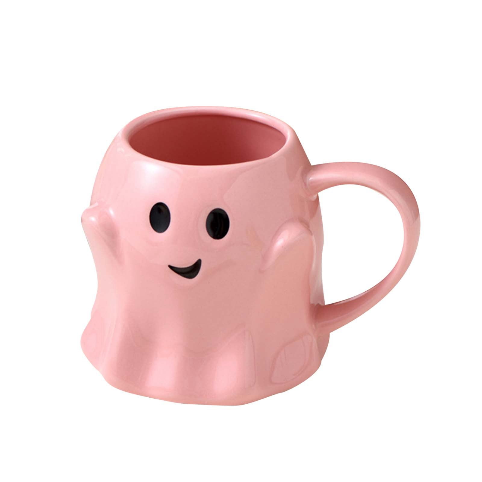 Halloween Ghost Coffee Mug - Cute Ceramic Ghost Pattern Ghostface Mug ...