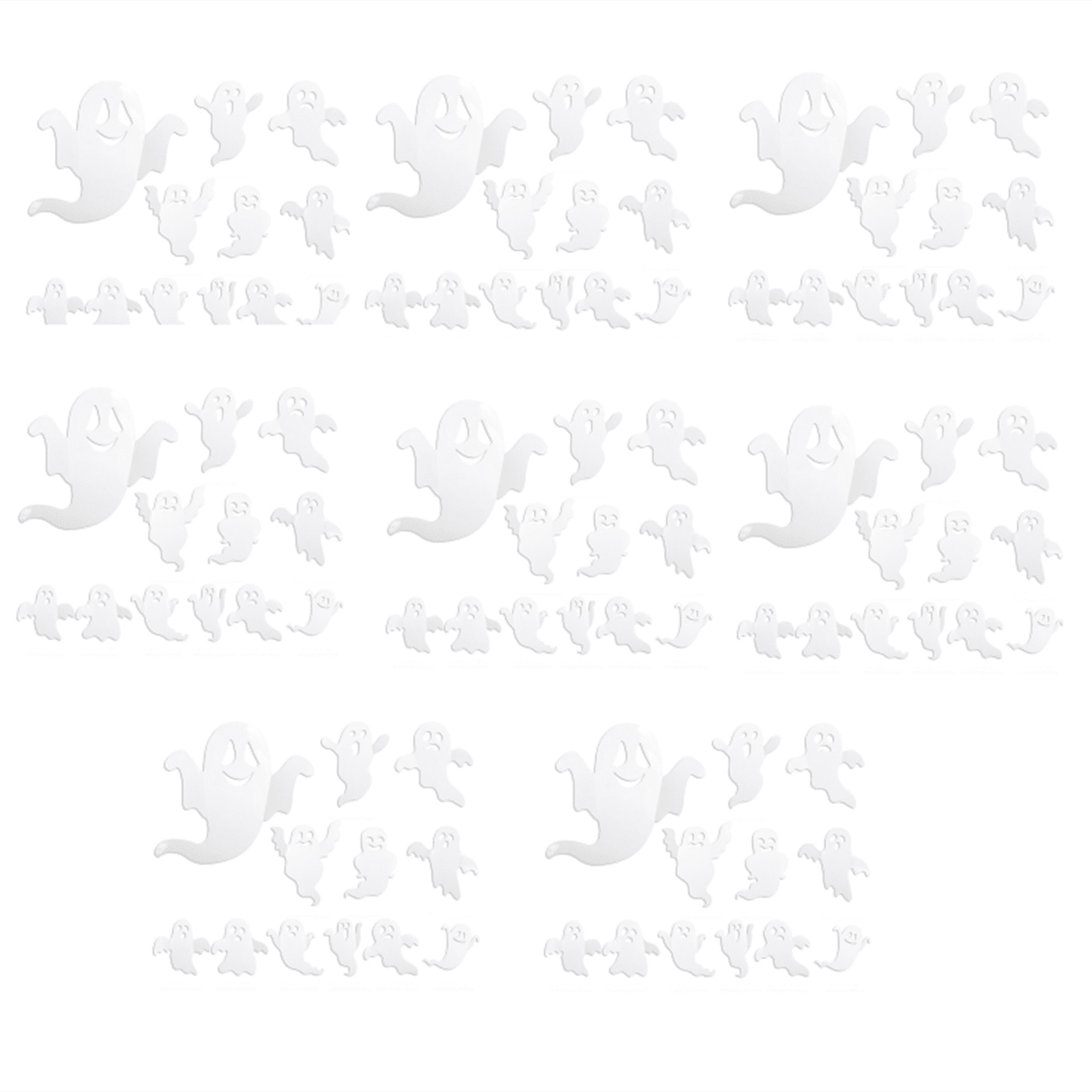 Halloween Ghost Decorations, Halloween Decoration Fall 96Pcs Stickers ...