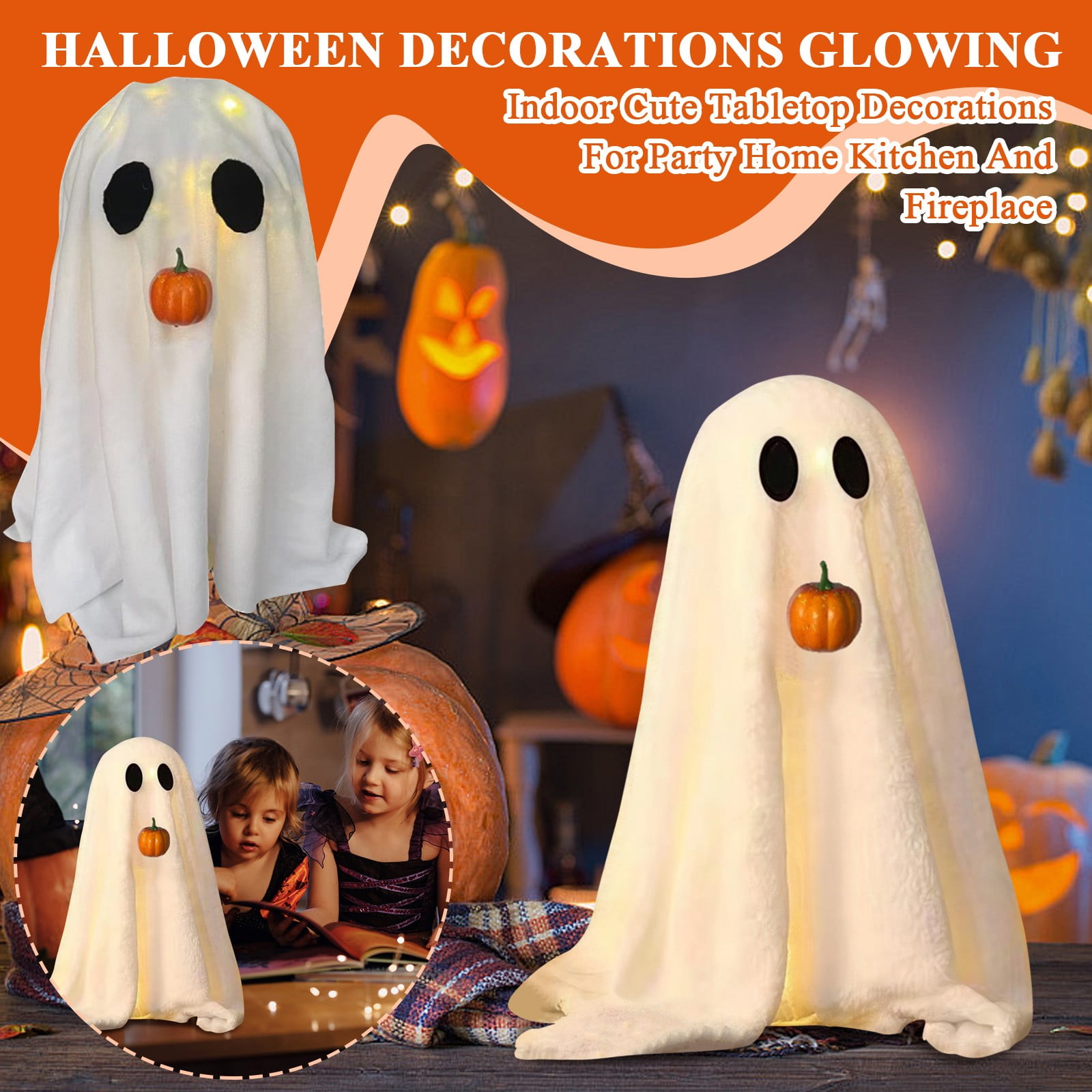 Halloween Ghost Decorations Halloween Light Up Ghost Decoration with ...