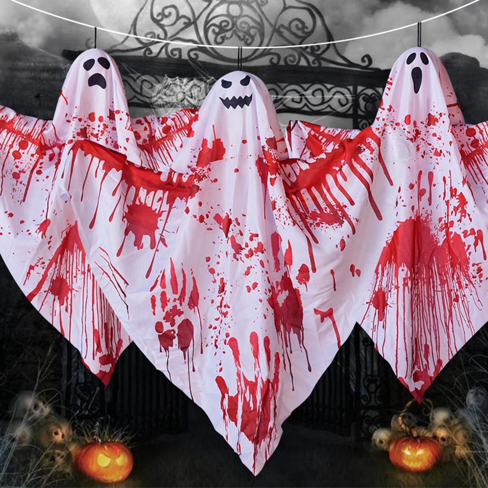 Halloween Ghost Decorations Outdoor,Halloween Bloody Horror Mini ...