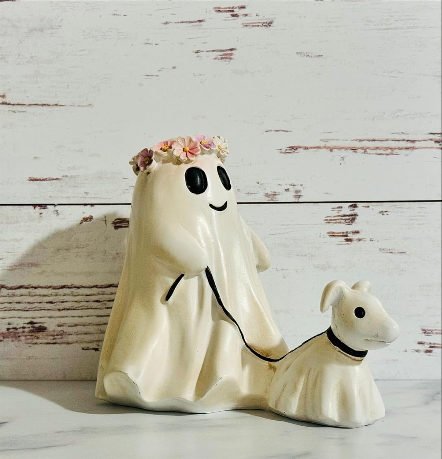 Halloween Ghost Dog Statues, Funny Halloween Ghost Decor, Spooky Ghost ...