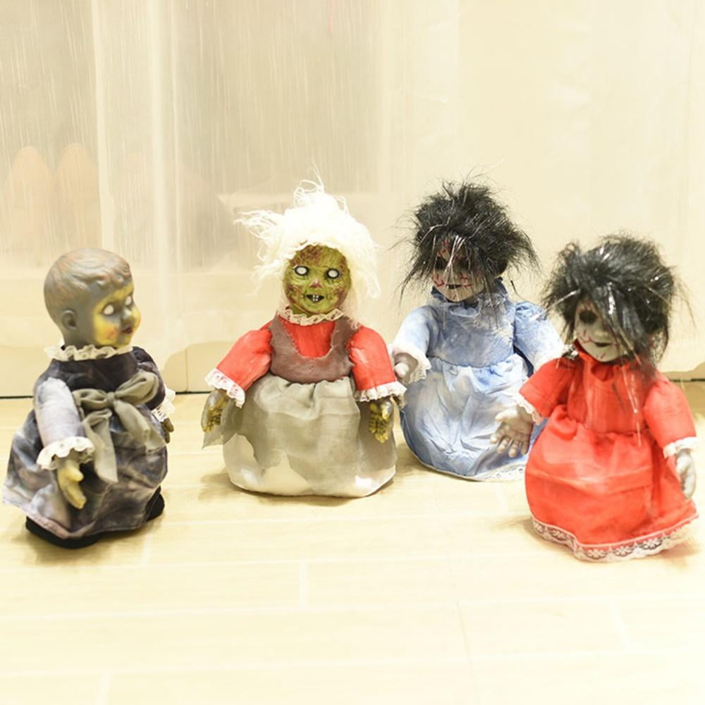 Halloween Ghost Doll Props Scary Ghost Babies Voice Control Scary ...
