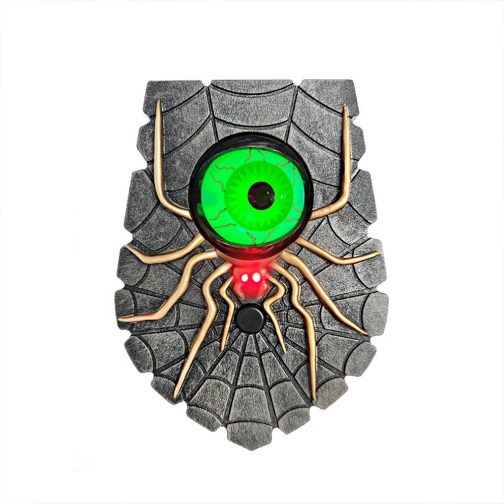 Halloween Ghost Eyed Scary Spider Doorbell with Horror Glowing and ...