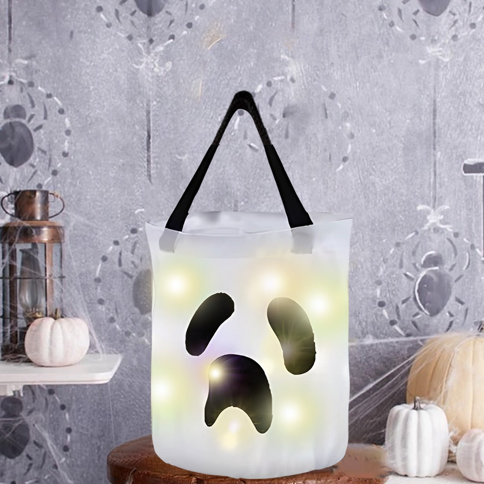 Halloween Ghost Festival LED Light Candy Bag, Cloth Material Children's ...