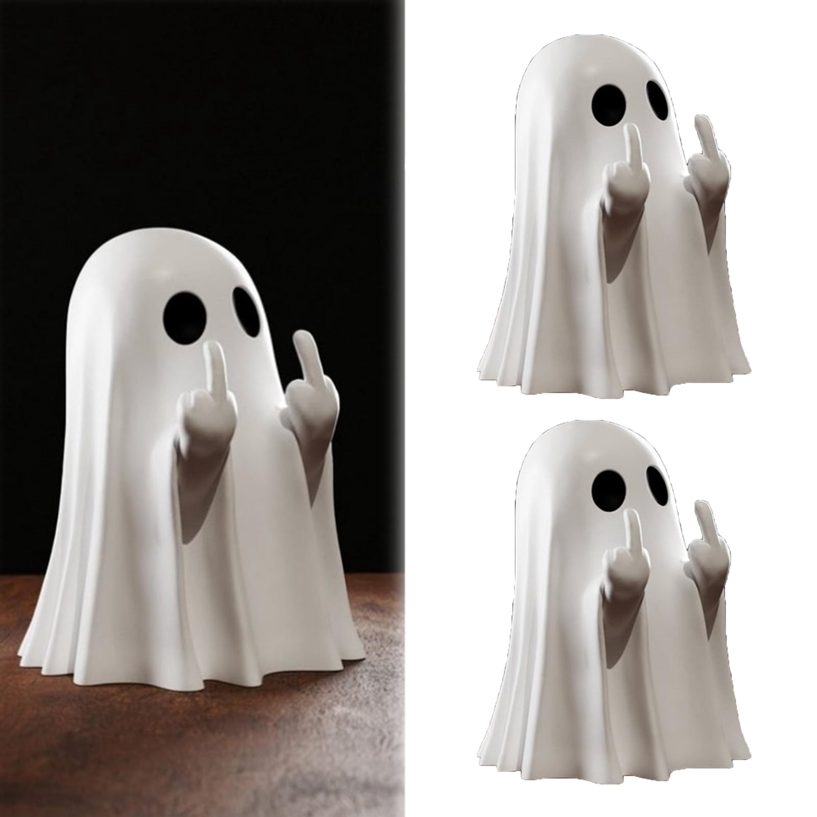 Halloween Ghost Figurine 2025 Halloween Decorations Cute Spooky Resin ...