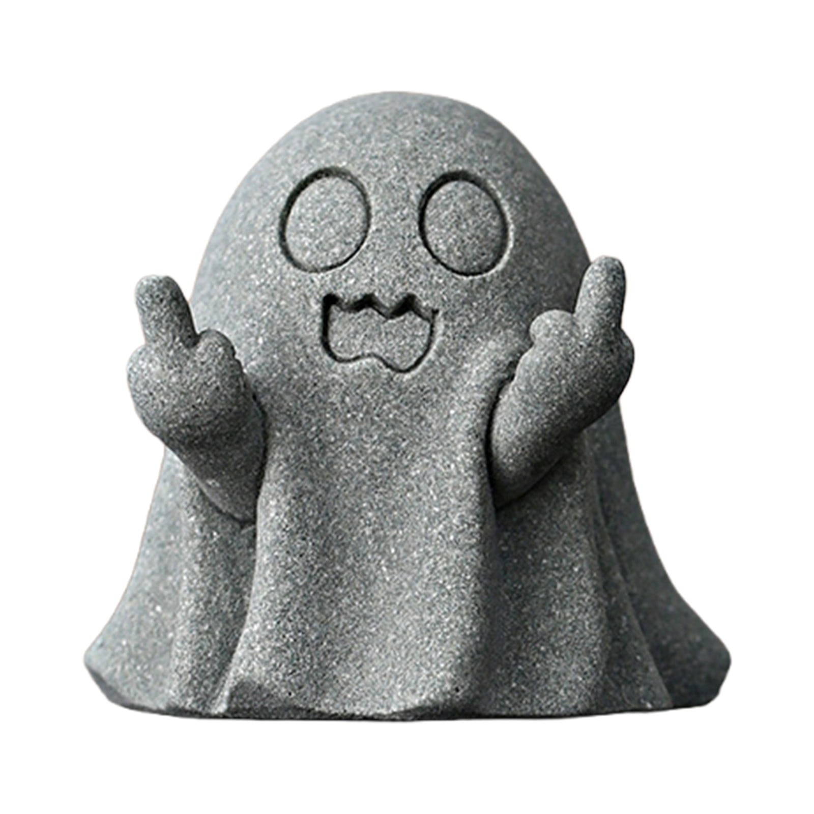 Halloween Ghost Figurine – Cute Funny artificial crystal Ghost Statue ...