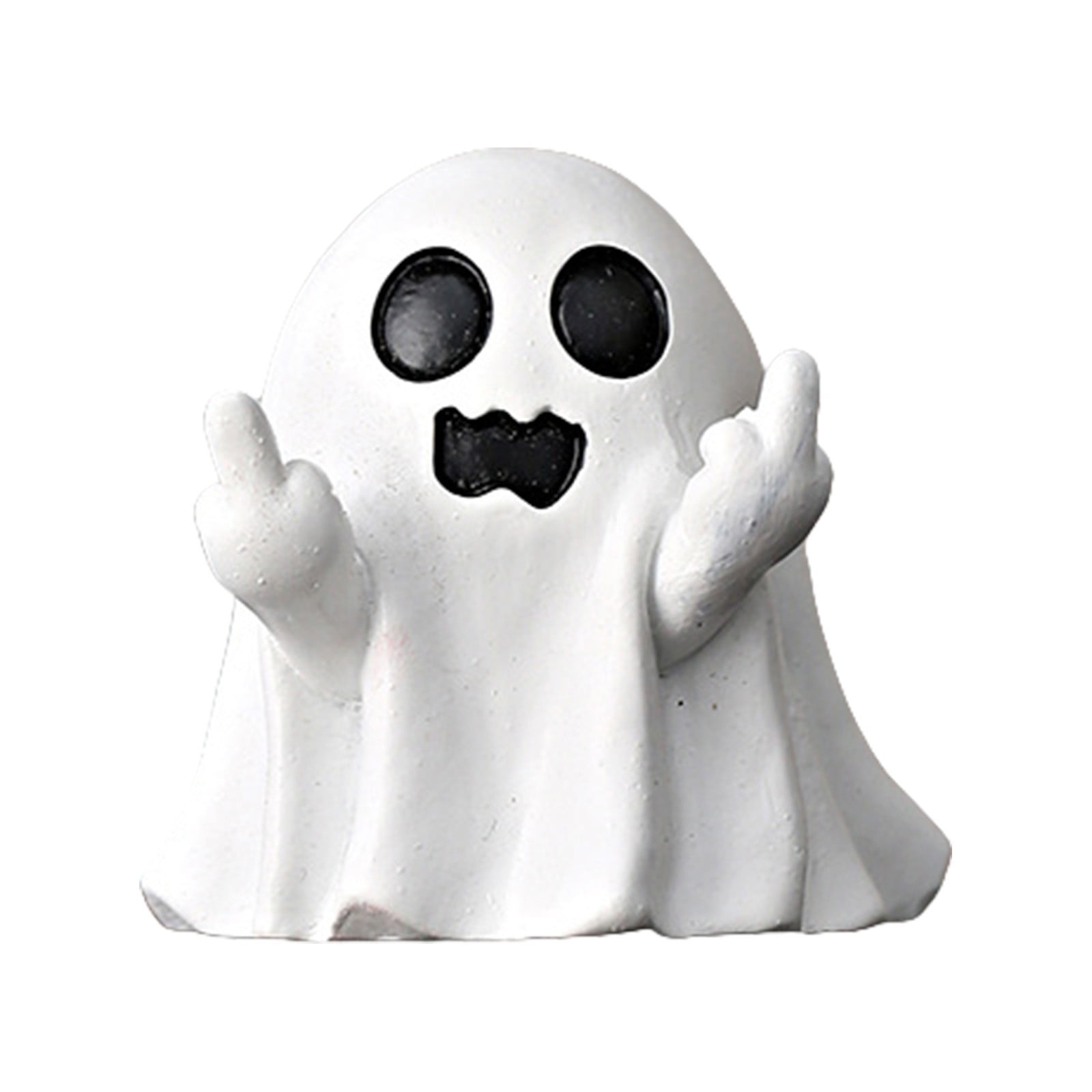 Halloween Ghost Figurine – Cute Funny artificial crystal Ghost Statue ...