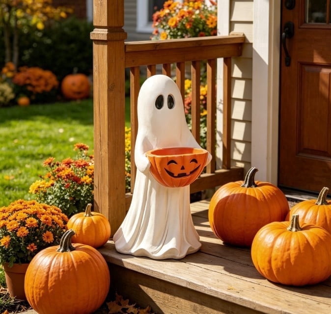 Halloween Decorations,Halloween Candy Bowl,Ghosts Candy Bowl,Halloween ...