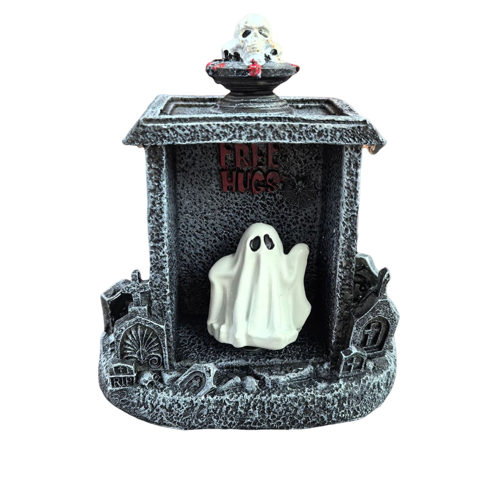 Halloween Ghost Figurine Ghost Decor Halloween Swinging Ghost Tombstone ...