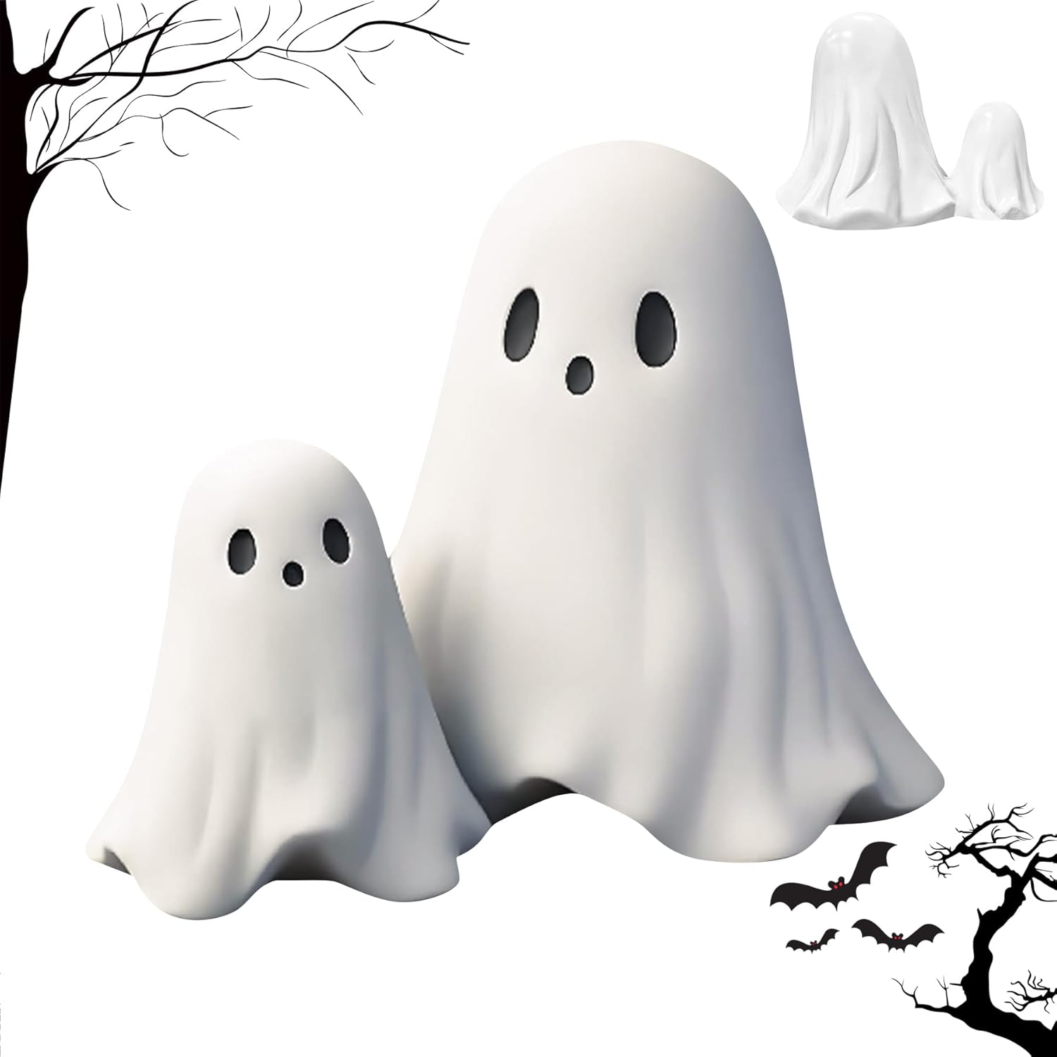 Halloween Ghost Figurine, Halloween Decorations Indoor, Cute Halloween ...