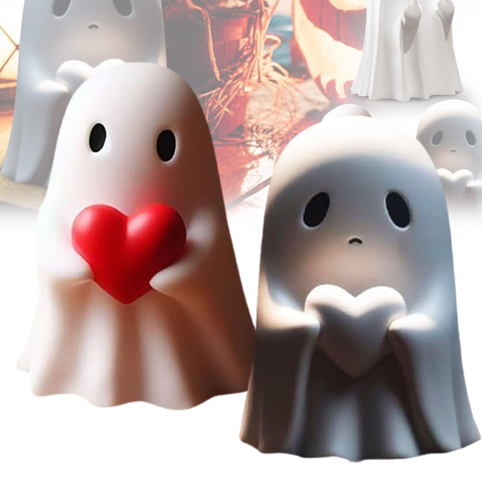 Halloween Ghost Figurine Spooky & Cute Ghost Statue for Home, Desk ...