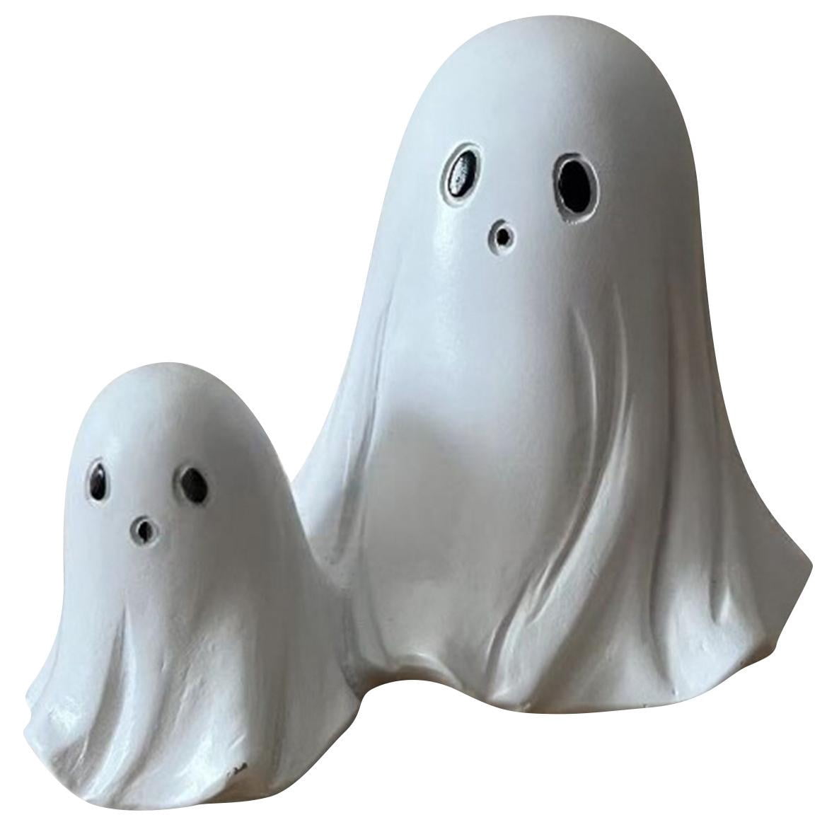 Halloween Ghost Figurine - Spooky Resin Ghost Statue, Cute Ghost ...