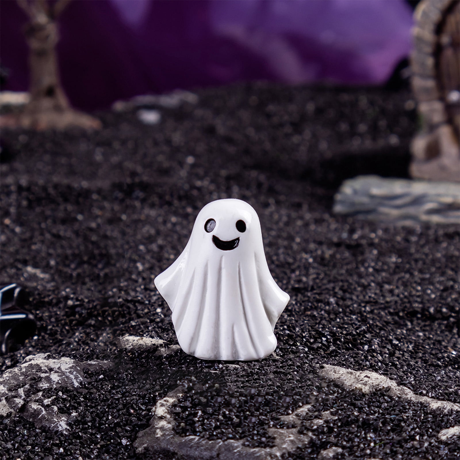 Halloween Ghost Figurines, Mini Resin Floating Ghost Decorations for ...