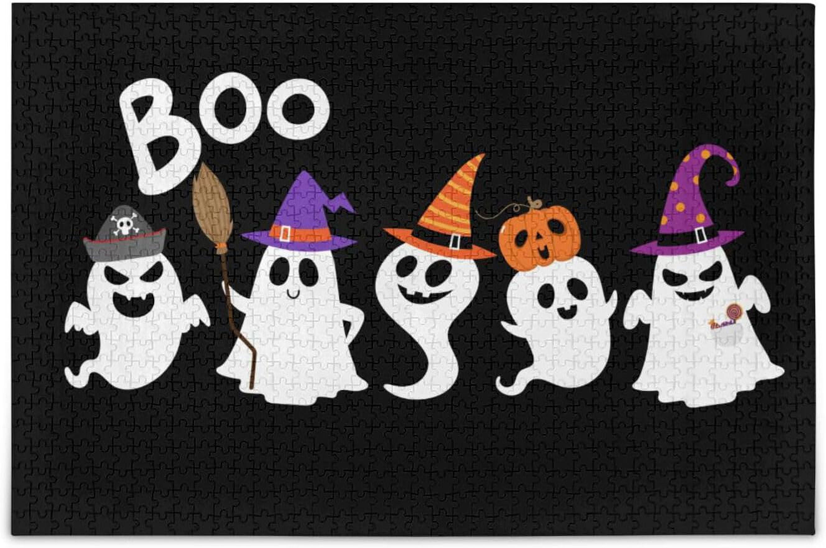 Halloween Ghost Jigsaw Puzzle 500 PiecesDie-Cut Puzzle Pieces Are Easy ...