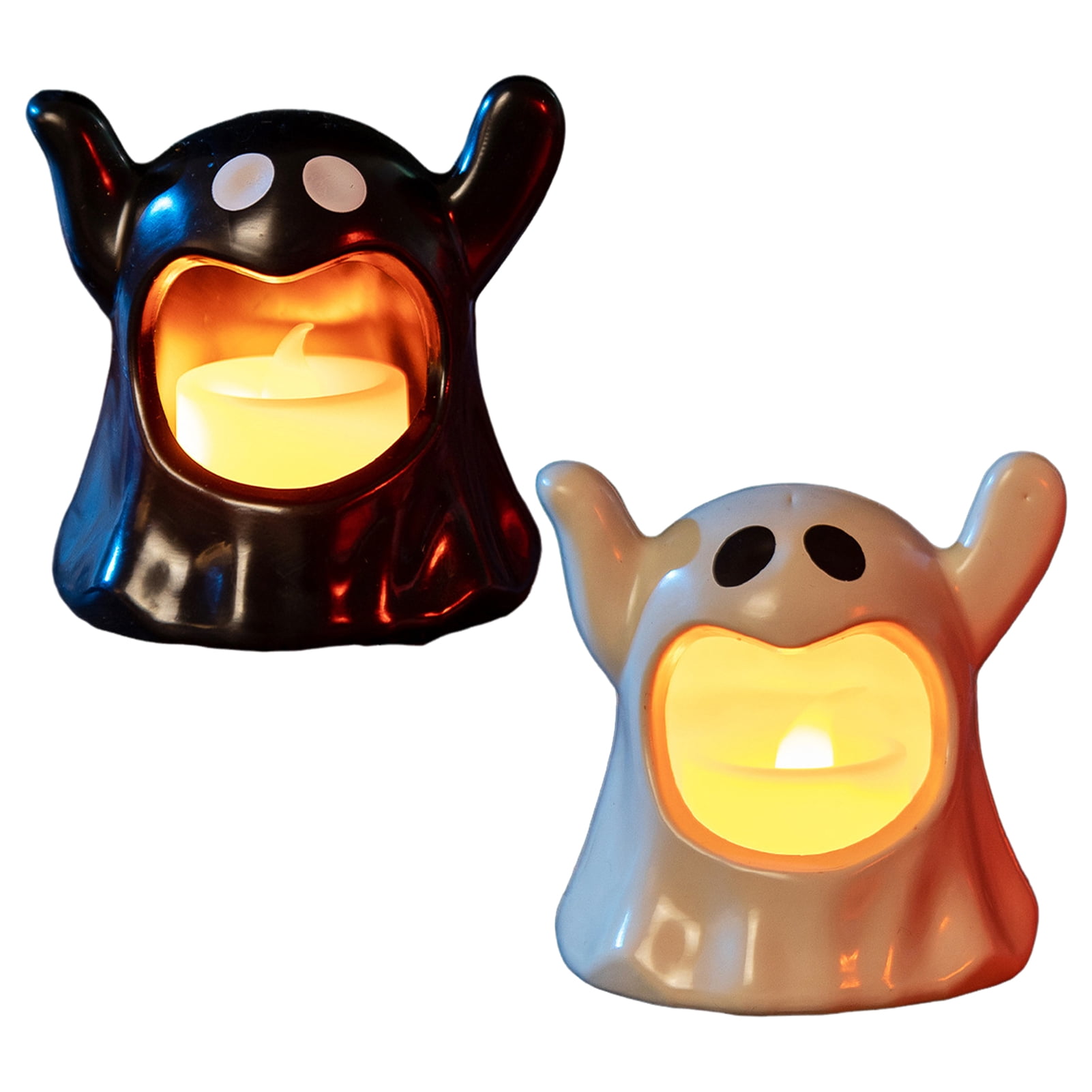 Halloween Ghost Lamp Cute LED Candle Light Spooky Halloween Atmosphere ...