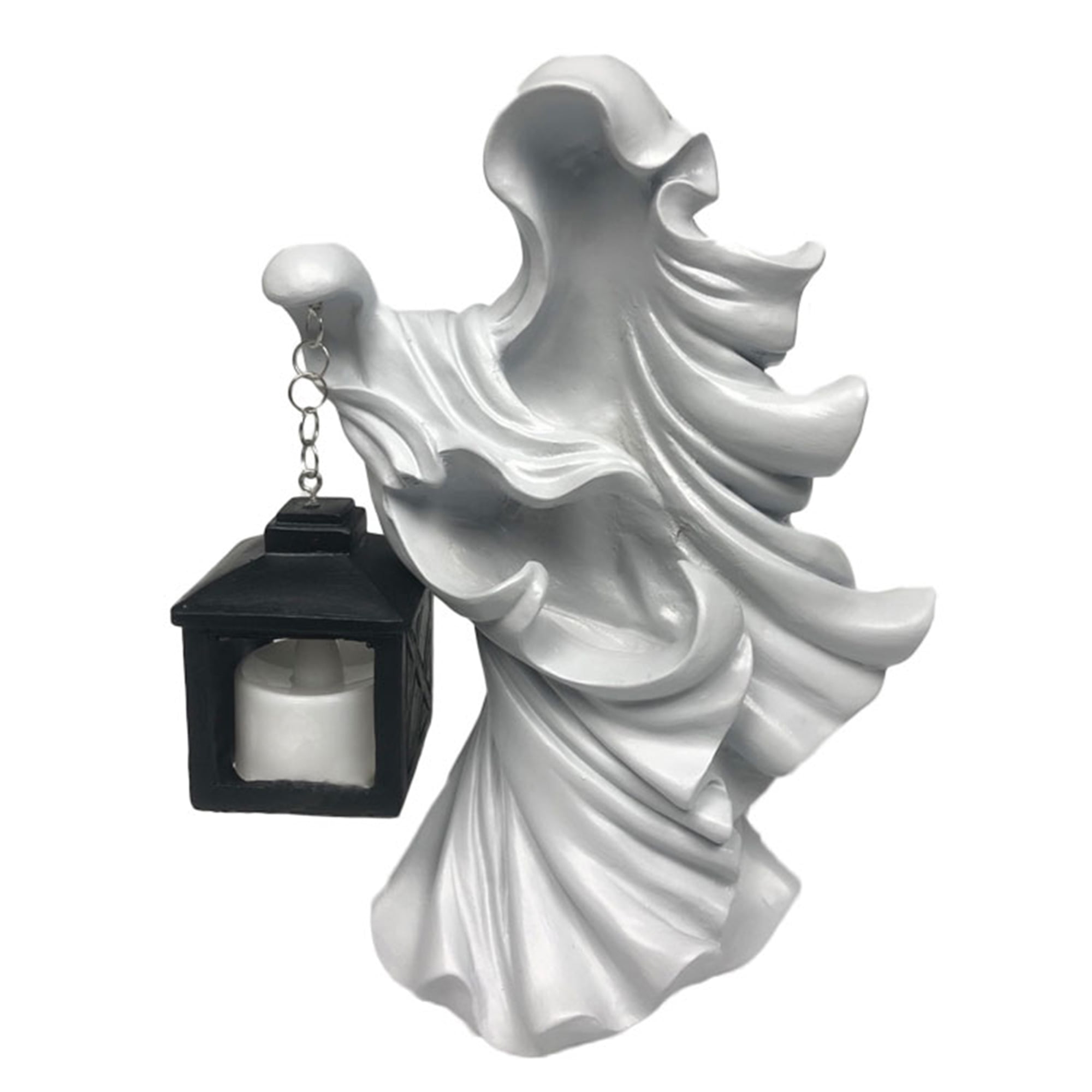 Halloween Ghost Lamp, Halloween Resin Witch Outdoor Scary Decorations ...