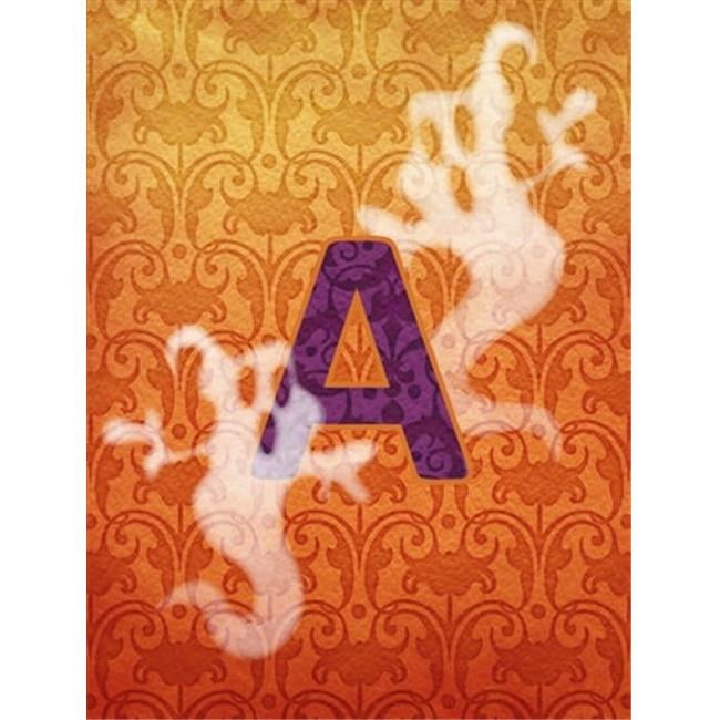 Halloween Ghost Letter A Monogram Initial Flag Garden Size - Walmart.com