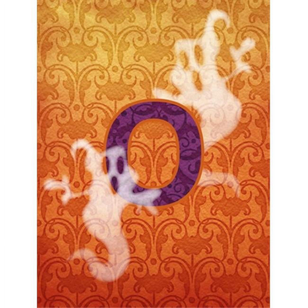 Halloween Ghost Letter O Monogram Initial Flag Garden Size - Walmart.com