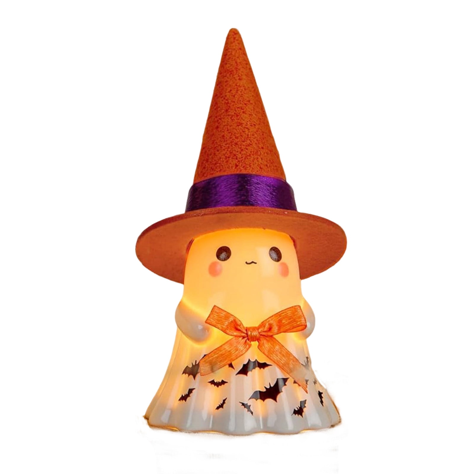 Halloween Ghost Light Decoration | Set of 3 Ceramic Ghost Figurines ...