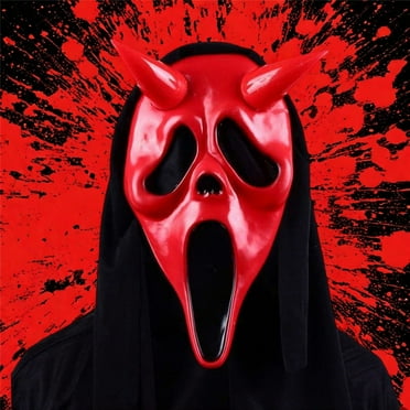 Fun World - Scream Halloween Scary Rhinestone Ghost Face Mask with ...