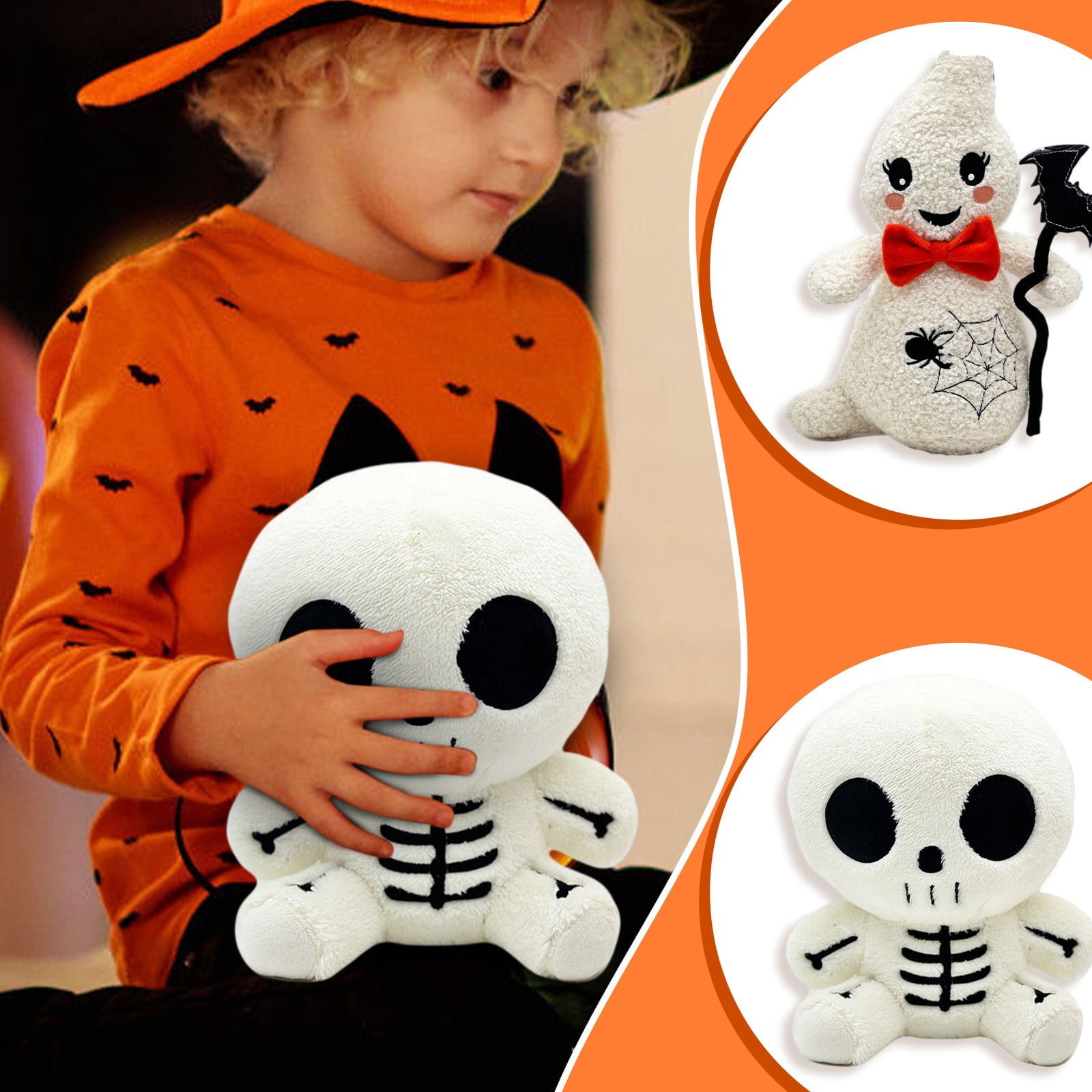 Halloween Ghost Ornaments,Halloween Plush Ghost Doll,Soft Stuffed ...